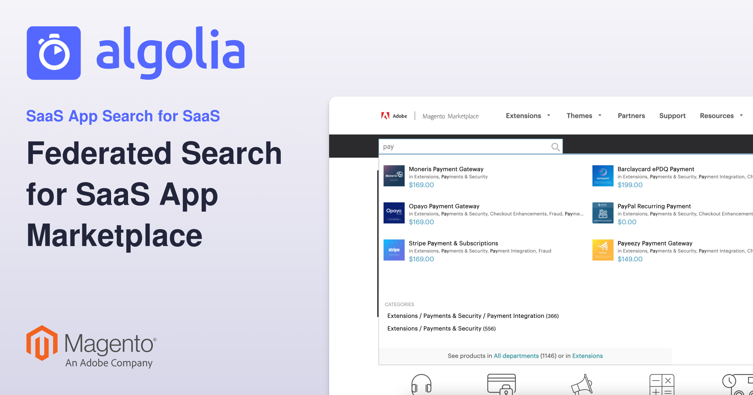 Federated Search For Saas App Marketplace Algolia
